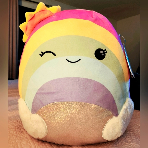 Squishmallows | Toys | Nwt Large Sunshine The Winking Rainbow ...